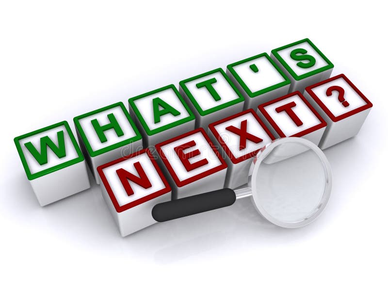 What s next? stock illustration. Illustration of question - 50776643