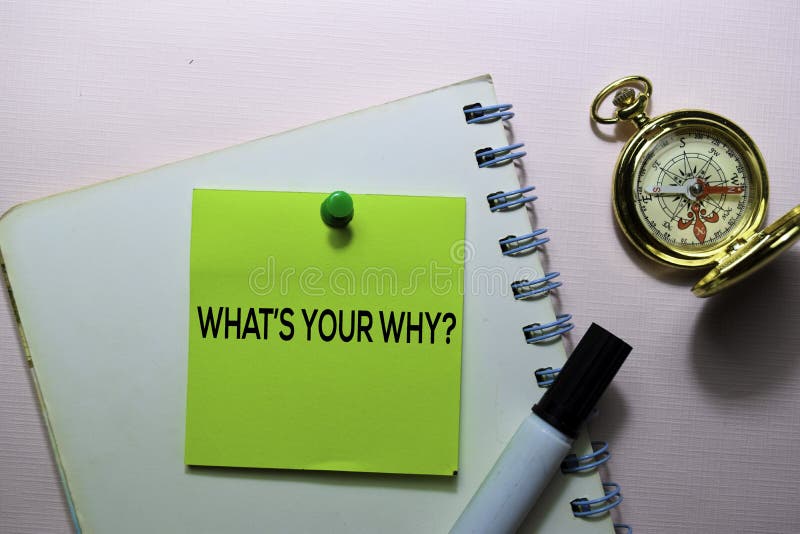 What`s Your Why? Text on Sticky Notes Isolated on Office Desk Stock ...