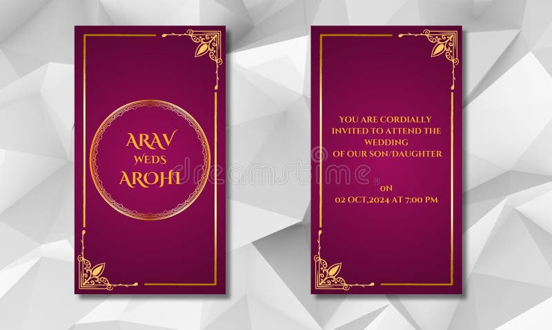 Wedding Card Marriage Anniversary Card Invitation Card Event Functions ...