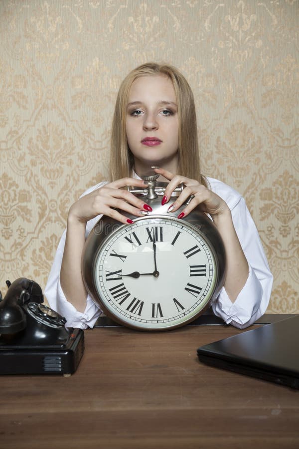 What time you start work stock photo. Image of alarm - 52819530