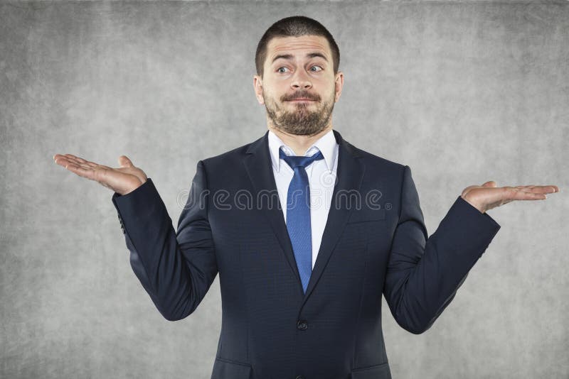 What To Choose I Can Not Decide Stock Photo - Image of broker, arms ...