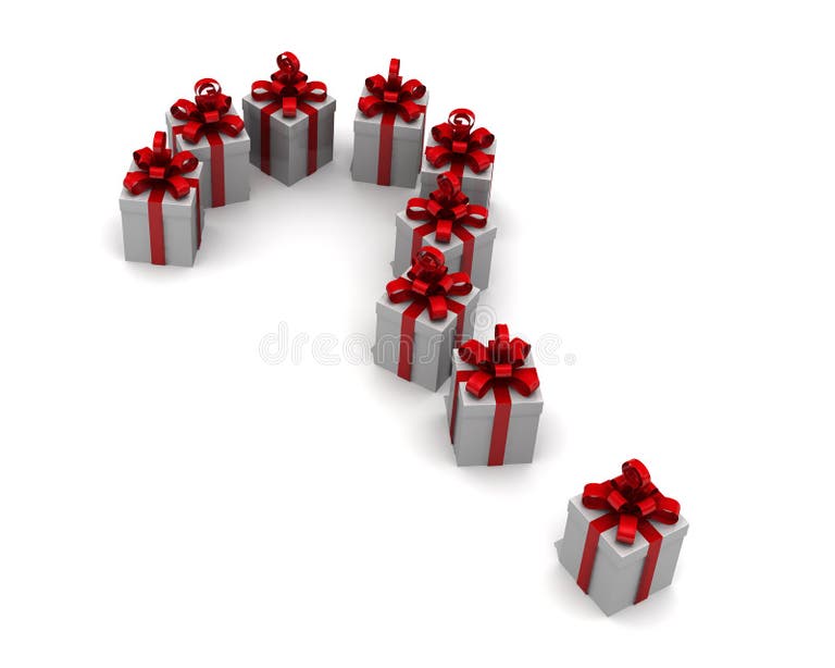 What To Present? the Problem of Choosing a Gift Stock Illustration ...