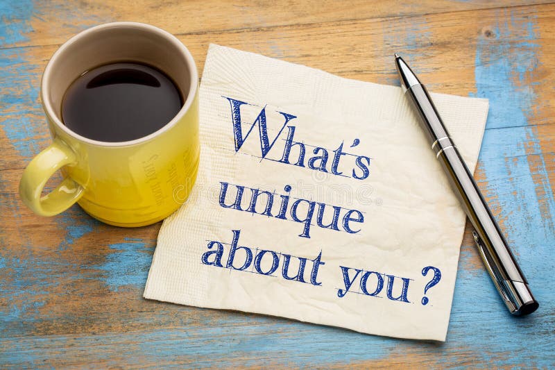 What is Unique about You Question Stock Image - Image of question ...