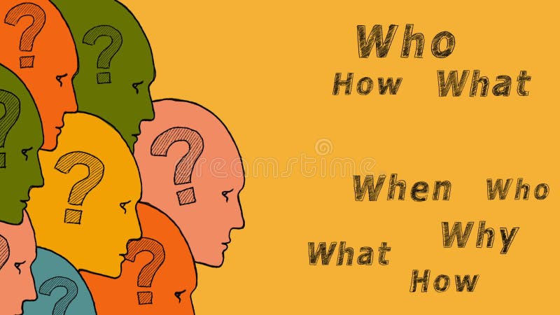 What, Where, Who, Why, when, How Stock Footage - Video of answer ...