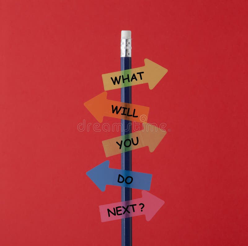 What Will You Do Next stock photo. Image of career, planning - 205837194