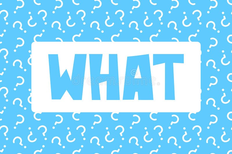 What Word on Seamless Pattern Background with Question Marks. Question ...