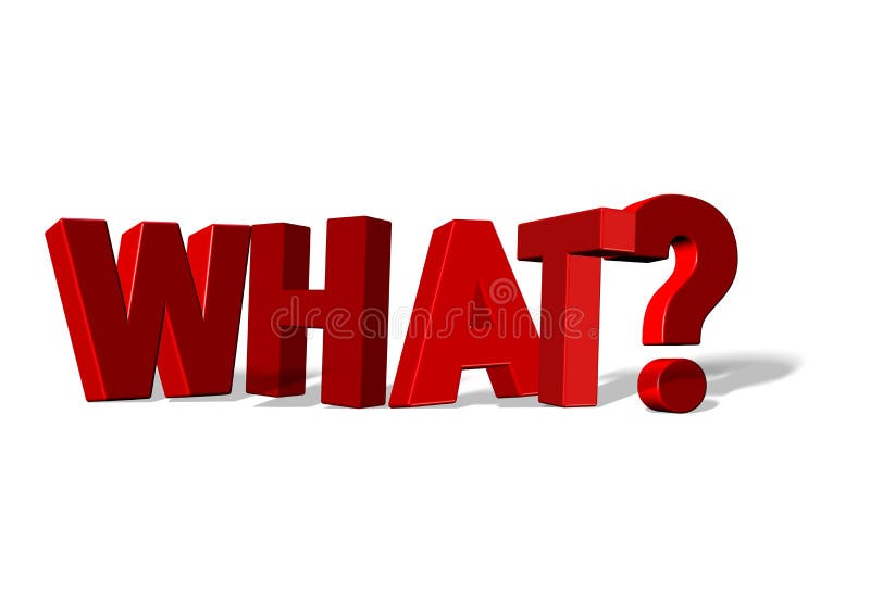 What Word and Question Mark Illustration Stock Vector - Illustration of ...