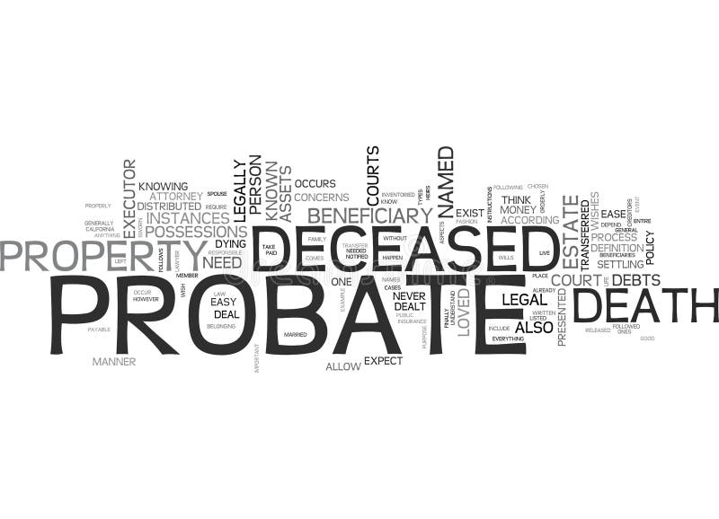 What You Should Know about Probate Word Cloud Stock Illustration ...