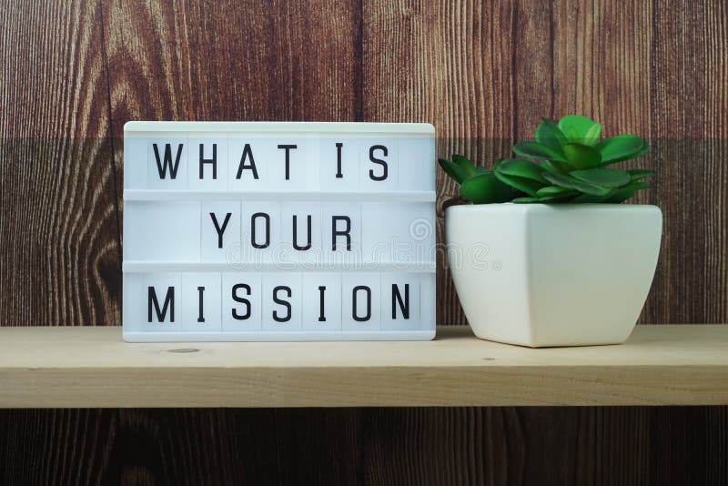 MISSION Word Written On Wood Block. MISSION Text On Table, Concept ...