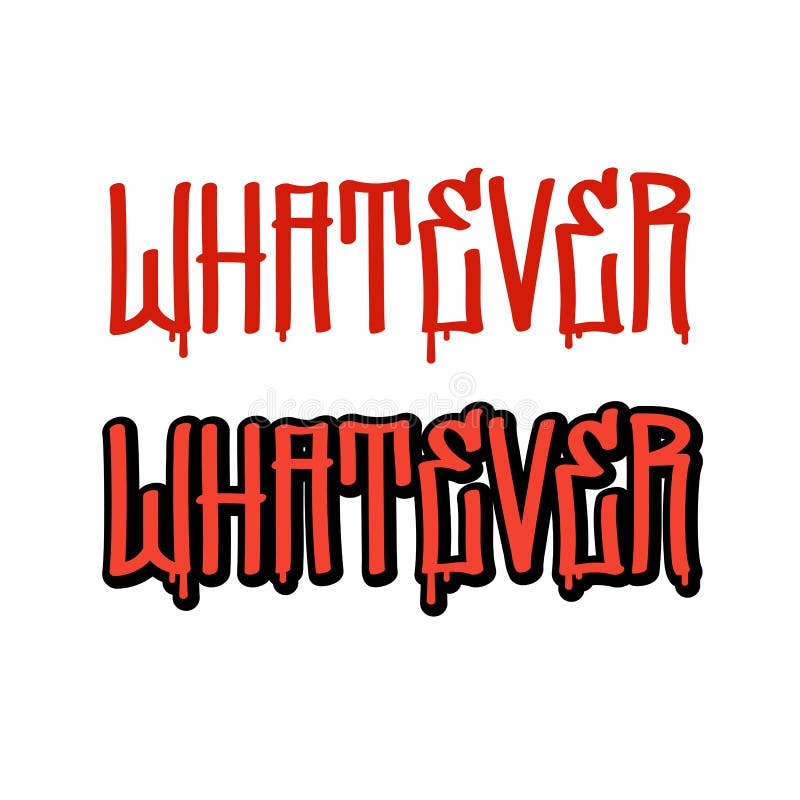 Whatever Font. Vector Alphabet Stock Vector - Illustration of ...