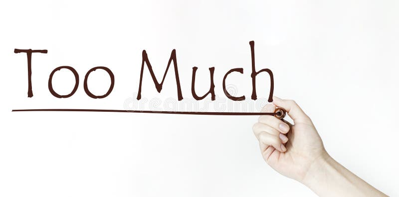 Whatever Hand Writing Word Too Much Black Marker Stock Image - Image of ...