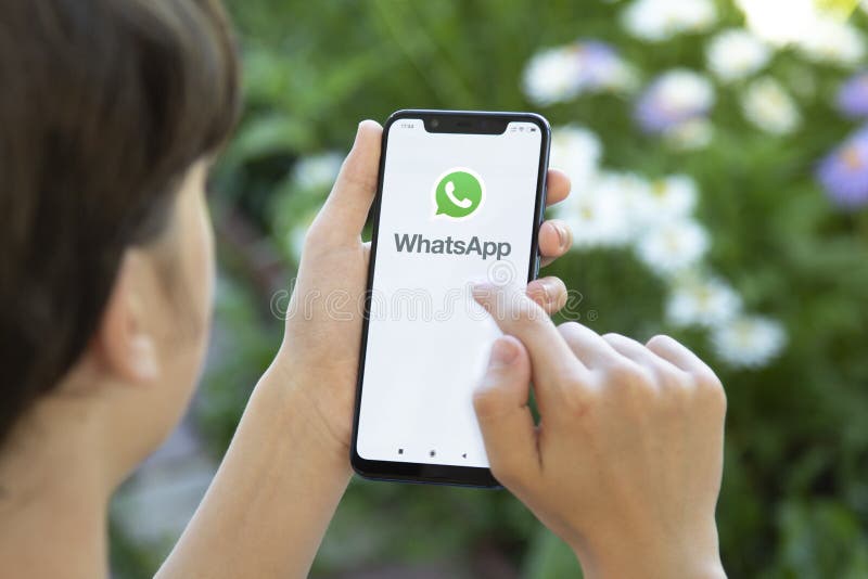 WhatsApp on Android Phone. Whatsapp - Most Popular Social Media ...