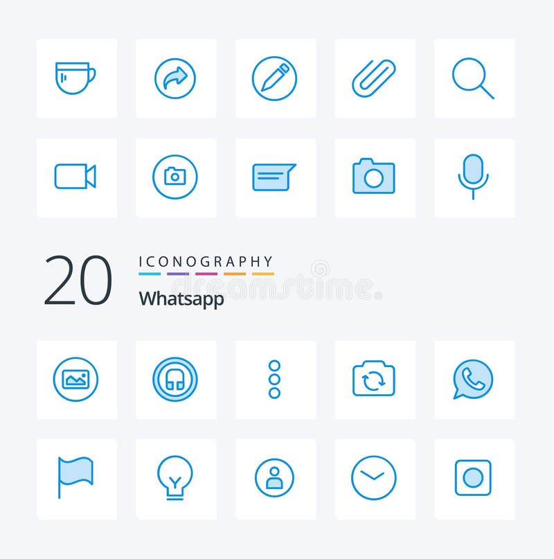 20 Whatsapp Blue Color Icon Pack Like Telephone App App Ui Refresh ...