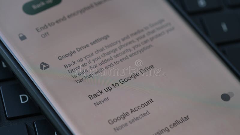 WhatsApp Chat Back Up on Google Drive. Editorial Image - Image of ...