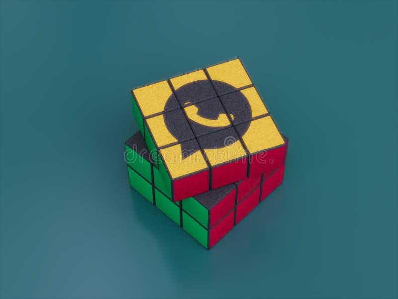 Whatsapp Social Media Rubiks Cube Puzzle Solve Logic Game Difficult 3D ... Whatsapp Social Media Rubiks Cube Puzzle Solve Logic Game Difficult 3D ...