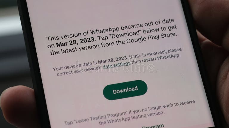WhatsApp Beta Update Notification Editorial Stock Image - Image of ...