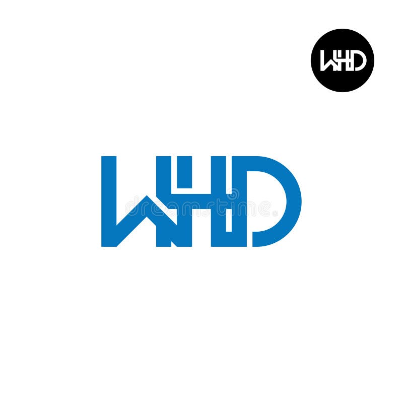 WHD Logo Letter Monogram Design Stock Vector - Illustration of ...