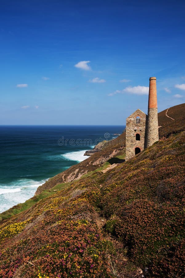 Wheal Coates Mine stock photo. Image of atlantic, sunset - 80641400