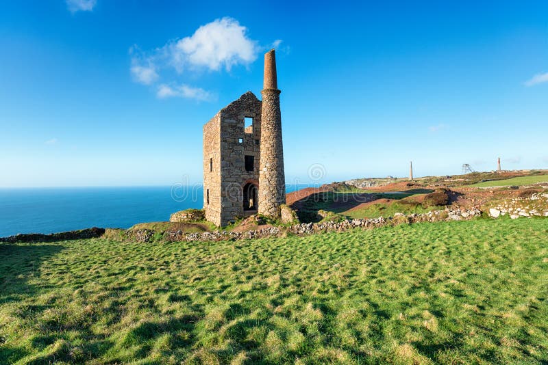 Wheal Owles engine house stock image. Image of countryside - 86369013