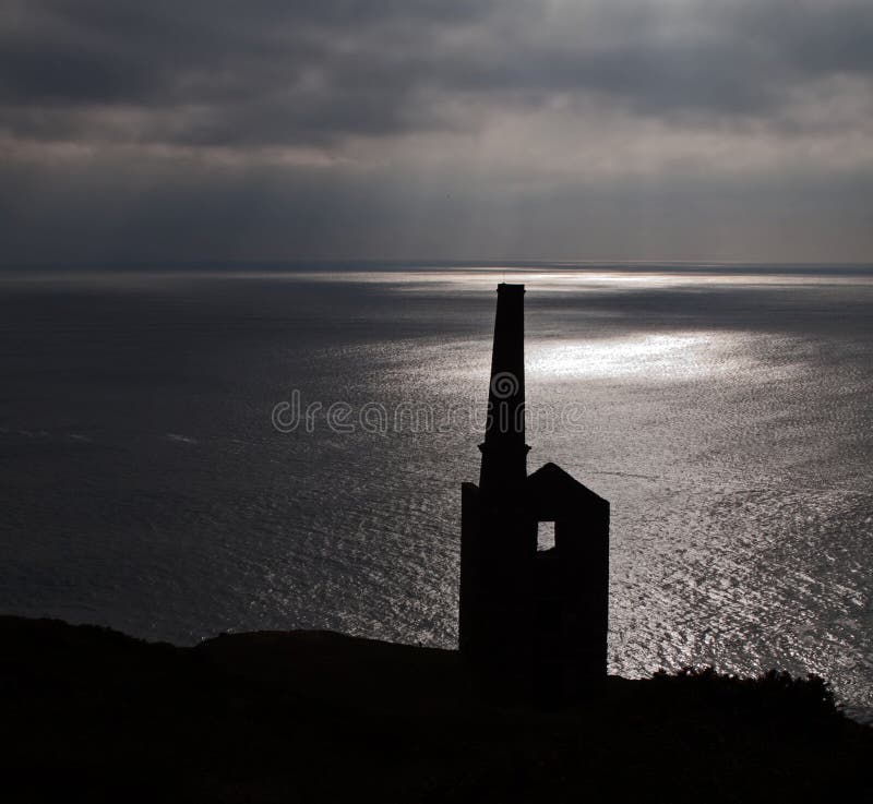 Wheal Prosper at Rinsey Head in Cornwall Stock Image - Image of remote ...