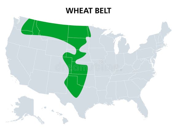 Wheat Belt of the United States, Region with Wheat As Dominant Crop ...