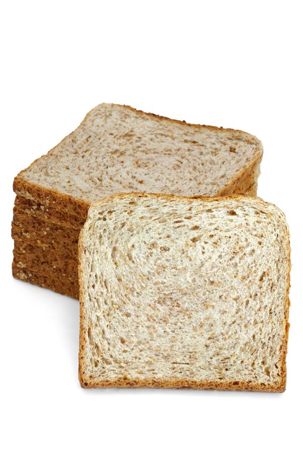 Whole wheat bread slices stock photo. Image of eating - 11913376