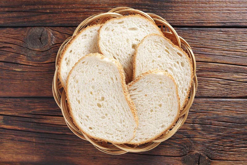 Wheat bread on a plate stock photo. Image of kitchen - 223958730