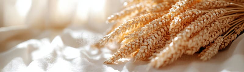 A Wheat Crop Field Border, Framed and Set Against a Transparent ...