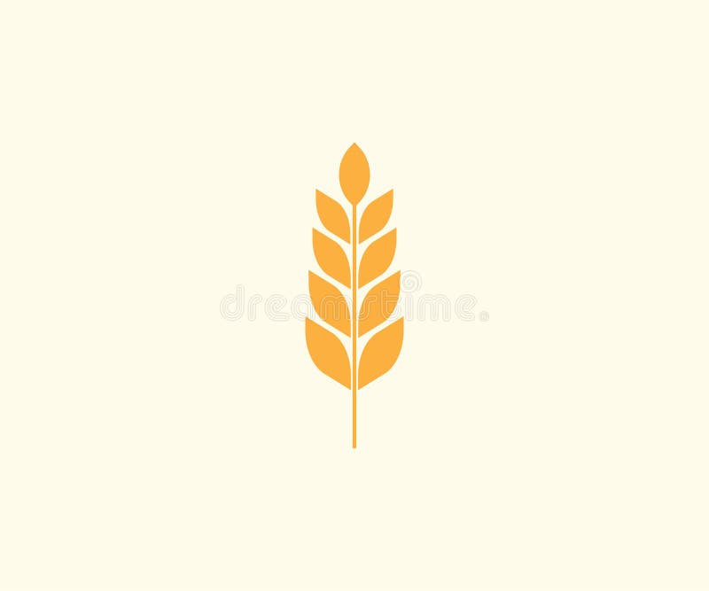 Wheat, Crop, Grain, Agriculture Icon. Vector Illustration, Flat Design ...