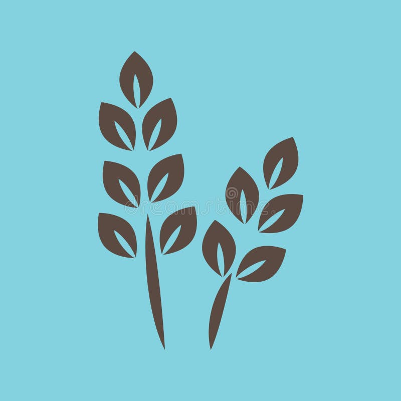 Wheat, Crop, Grain, Agriculture Icon. Vector Illustration, Flat Design ...