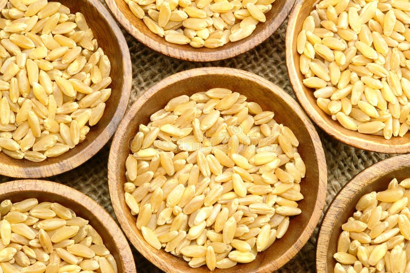 Wheat Cups on Sackcloth stock image. Image of bread - 112529685