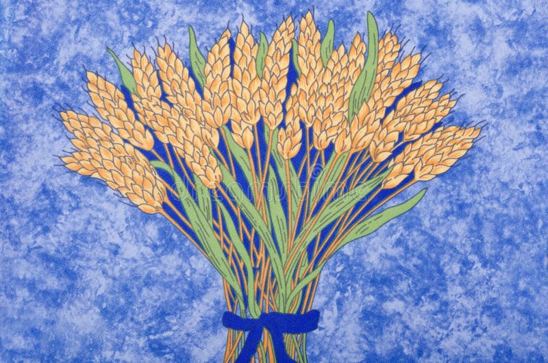 Wheat Design Fabric stock image. Image of texture, pretty - 20029613
