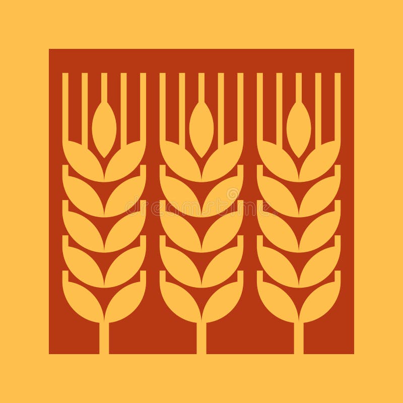 Wheat ear sign stock vector. Illustration of gluten - 164000233