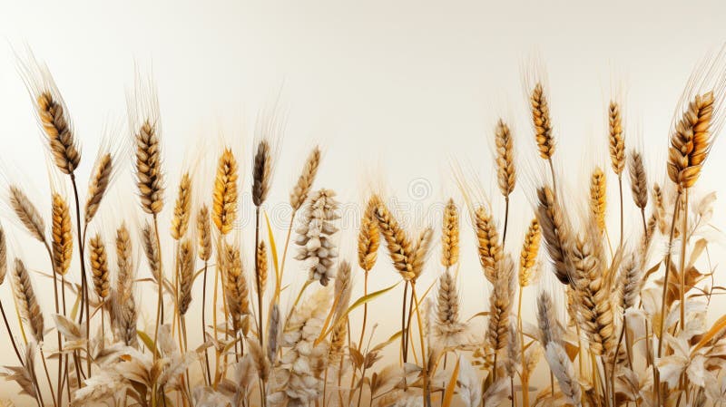 A Wheat Field Border Isolated on Transparent Background Stock ...