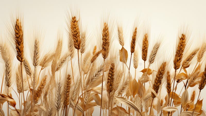 A Wheat Field Border Isolated on Transparent Background Stock ...