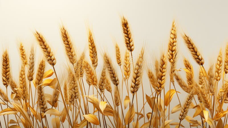 A Wheat Field Border Isolated on Transparent Background Stock ...