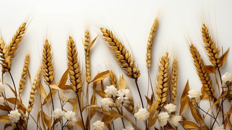A Wheat Field Border Isolated on Transparent Background Stock ...