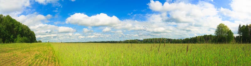 Panoramic rolling field stock image. Image of scenery - 30931451