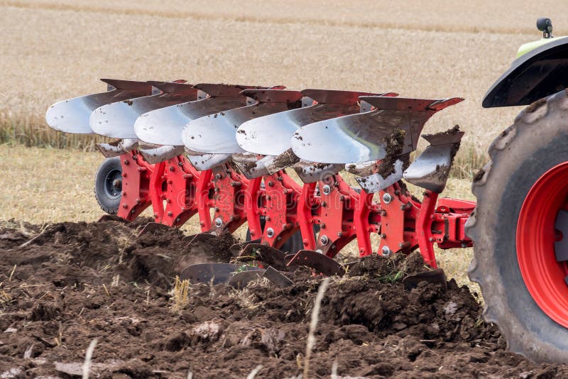 Wheat Field Protection Against Fire. Stock Photo - Image of closeup ...