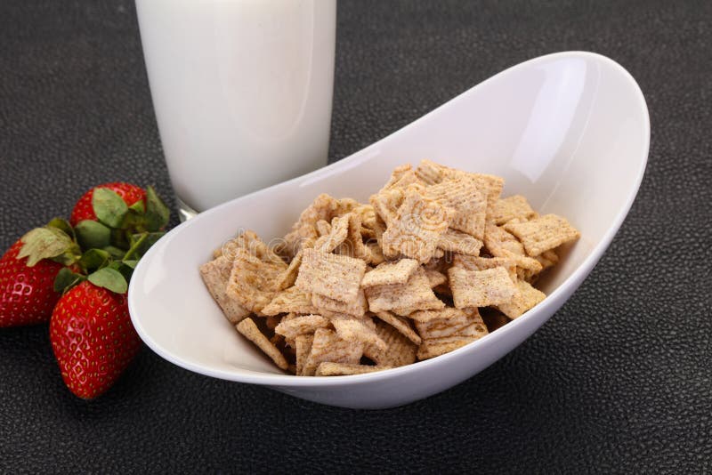 Wheat flakes for breakfast stock photo. Image of organic - 156269958