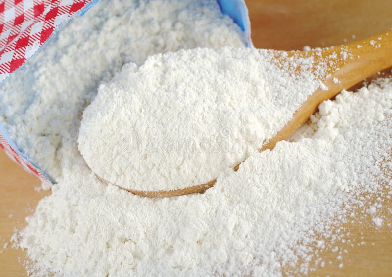 Wheat Flour stock image. Image of powder, flour, wooden - 18110595