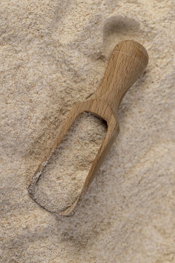 Wheat Flour with Bran, Wheat Flour Close-up, Flour for Making Bread ...