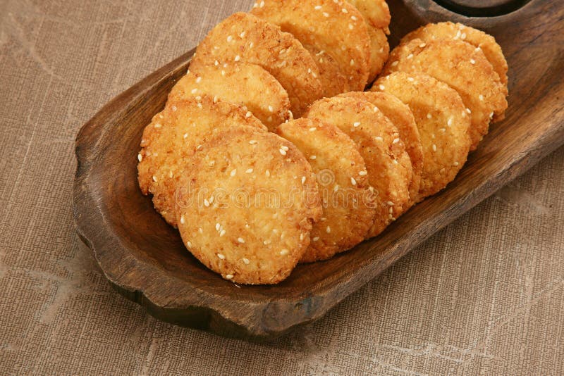 Wheat Flour Sweet Mathri or Atta Ki Meethi Mathri Stock Photo - Image ...