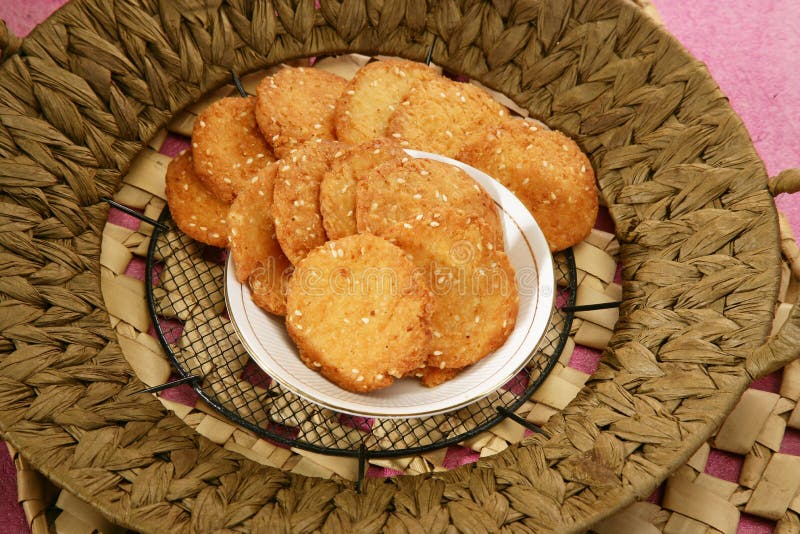 Wheat Flour Sweet Mathri or Atta Ki Meethi Mathri Stock Image - Image ...
