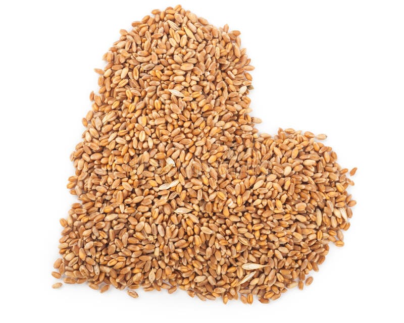 Wheat in the Form of a Heart Stock Image - Image of background, grain ...