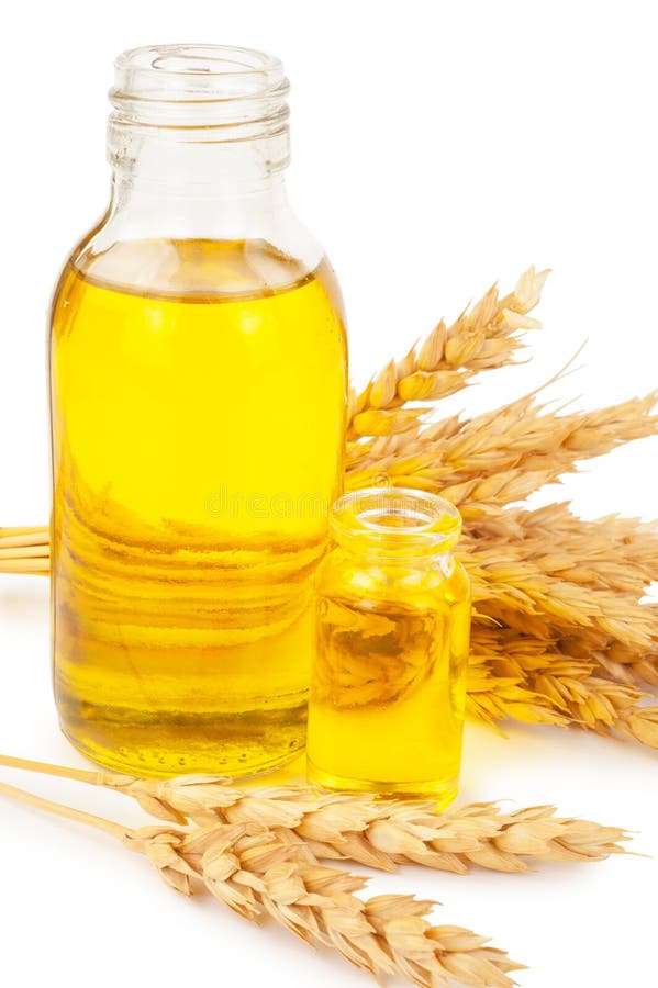 Wheat germ oil stock image. Image of beige, flask, extract - 99404557
