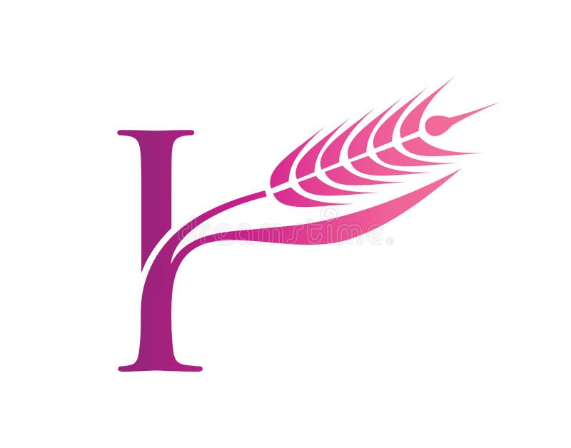 Wheat Grain Initial Letter R Stock Vector - Illustration of corporate ...