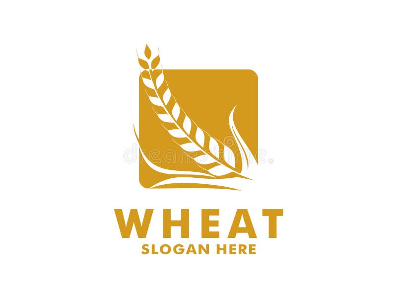 Wheat Vector, Agriculture Logo Icon on White Background Stock Vector ...