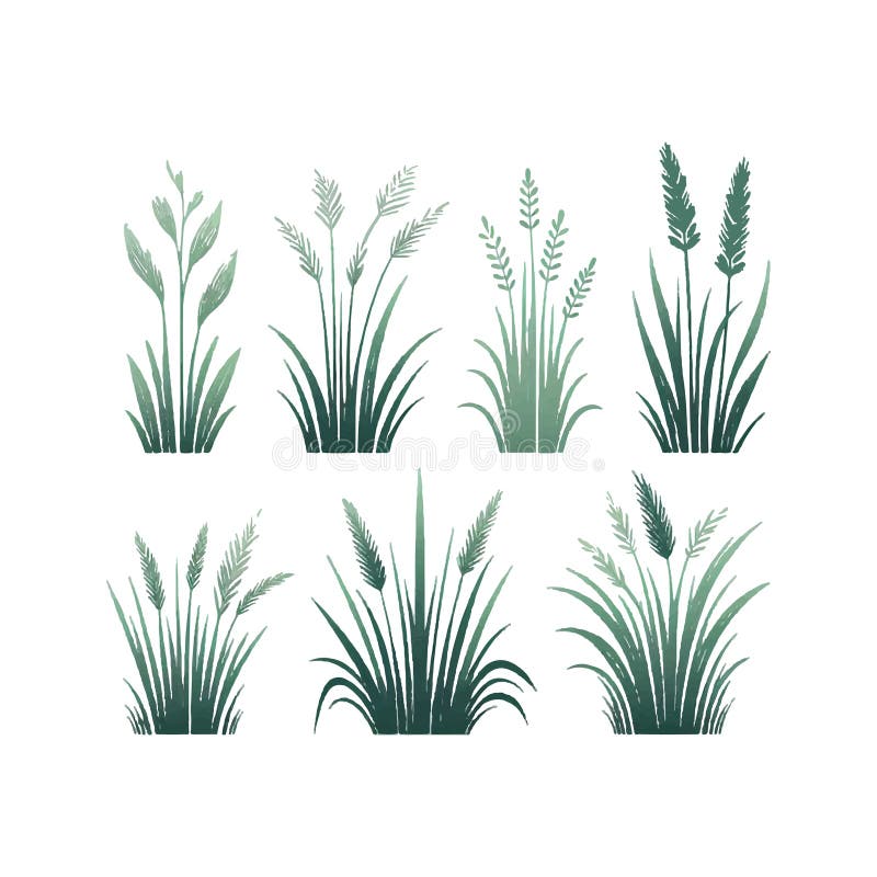 Vector Wheat Grass Stock Illustrations – 8,667 Vector Wheat Grass Stock ...