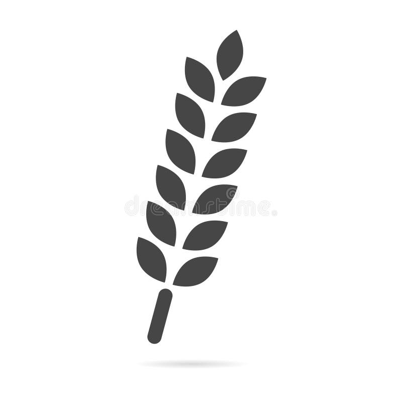 Wheat icon stock vector. Illustration of silhouette - 168978593
